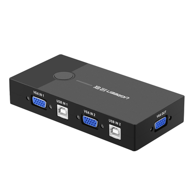 绿联kvmvga2鼠标共用usb出切换器