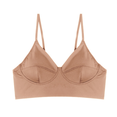 法式棉质无钢圈舒适透气文胸套装