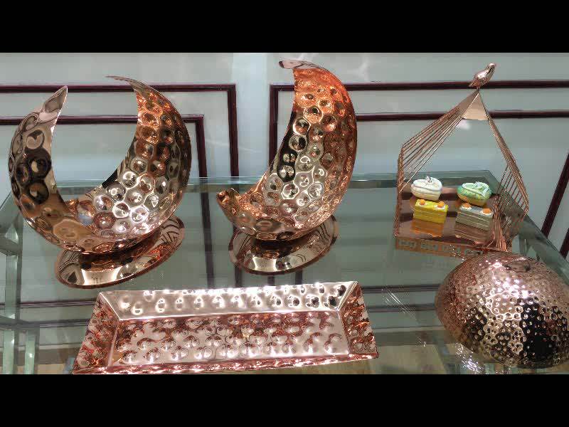 Italian Restaurant Equipment Hammered Buffet 3-tier Metal Silver Fruit ...