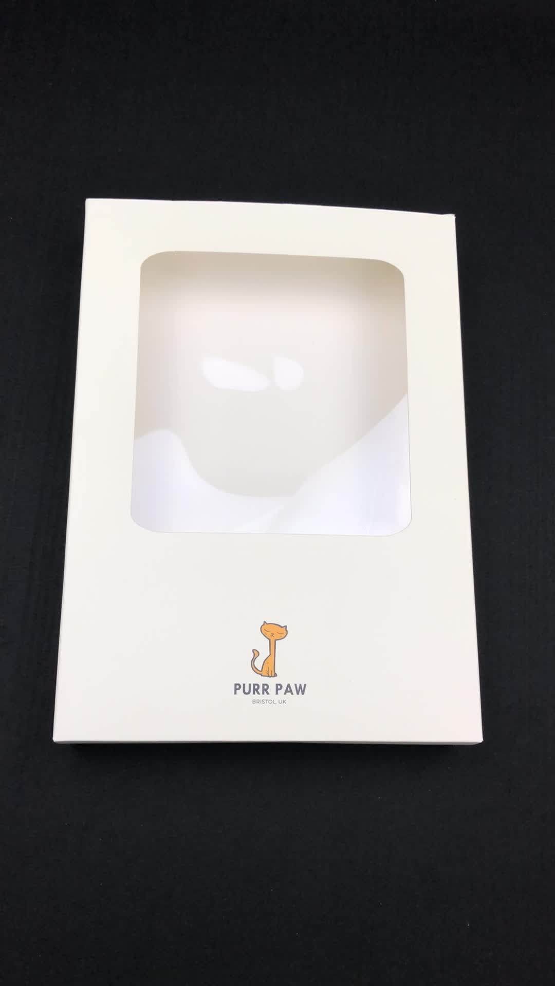 Luxury 350gsm Paper Plastic Window Paper Packaging Box - Buy Window ...