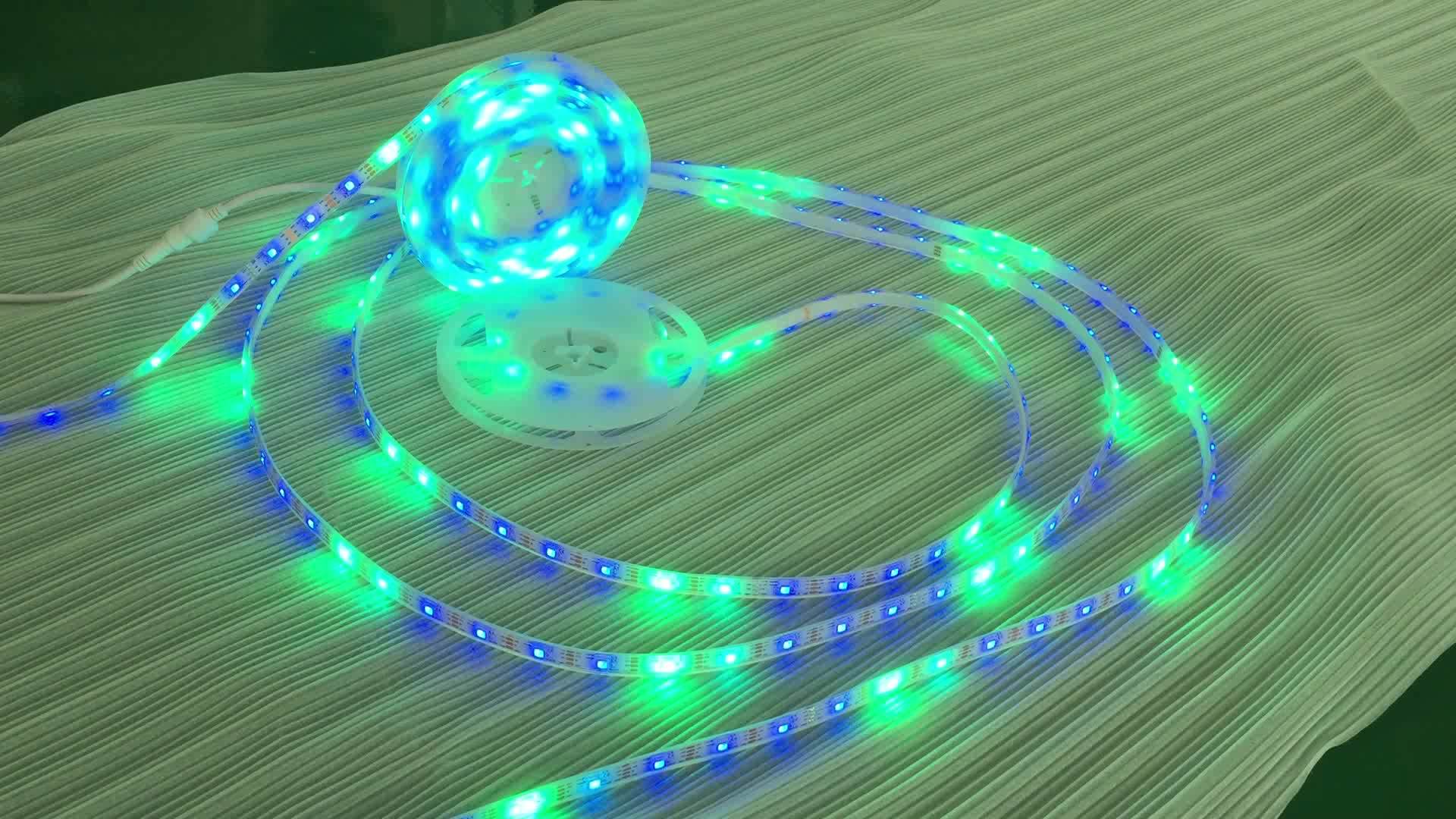 12v 5v 5mm Ip68 5050 Rgb Addressable Waterproof Uv Led Strip - Buy ...