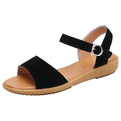 女夏孕妇防滑妈妈软底一字凉鞋