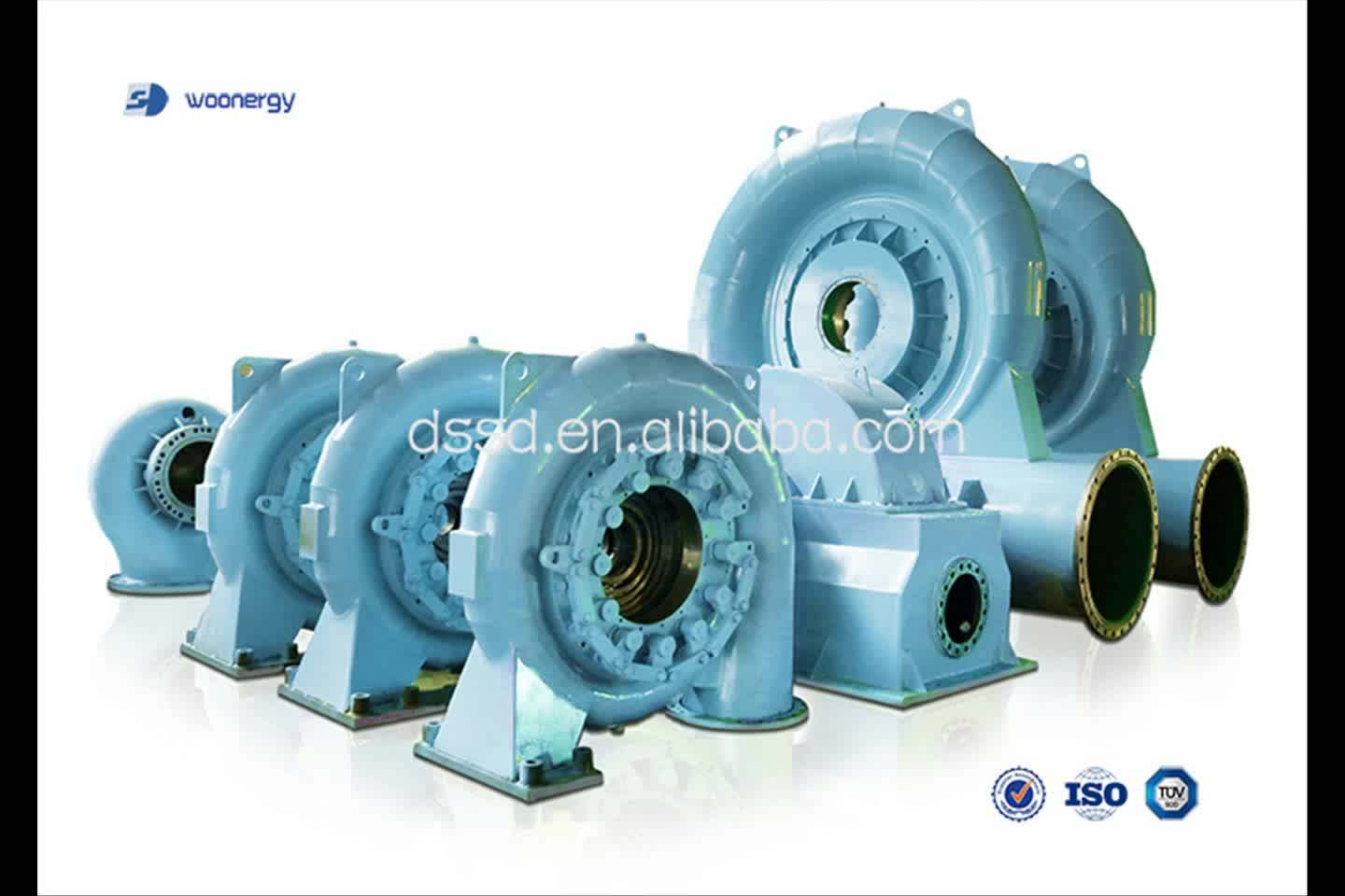 1000kw Horizontal Mixed-flow Francis Hydro Turbine Generator For Hydro ...