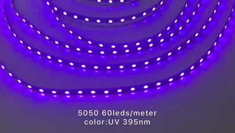 12v 24v 60leds/m Purple Uv Ultraviolet 390-400nm 395nm Uv Led Strip ...