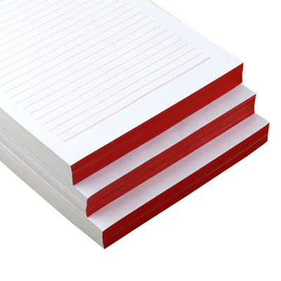 包邮加厚信纸方格材料黑线作文本