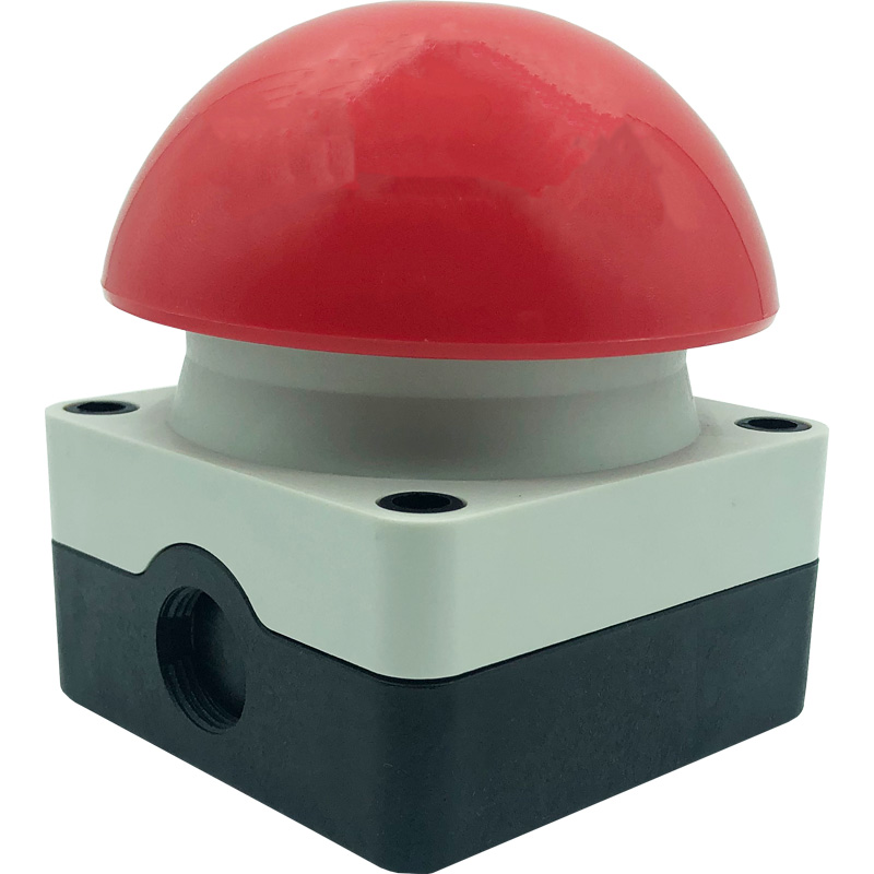 按钮开关防水红色绿黑FAK-S-R-KC10手拍半球形启动键蘑菇头自复位_虎窝淘