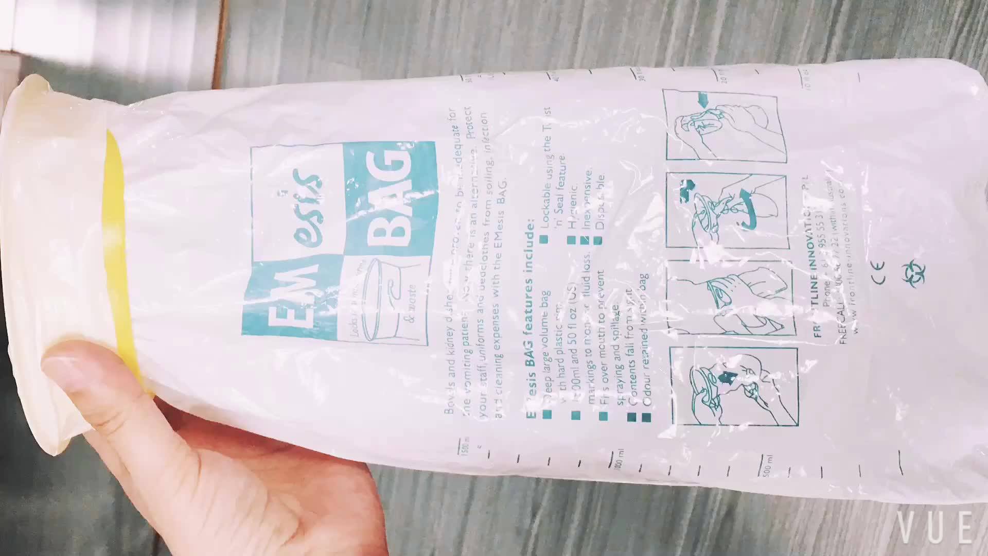 Hdpe Customized Disposable Plastic Vomit Bag Barf Bag - Buy Vomit Bag ...