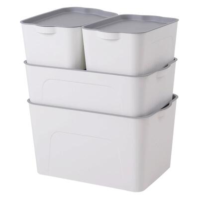 韩式加厚大号有盖衣柜储物箱