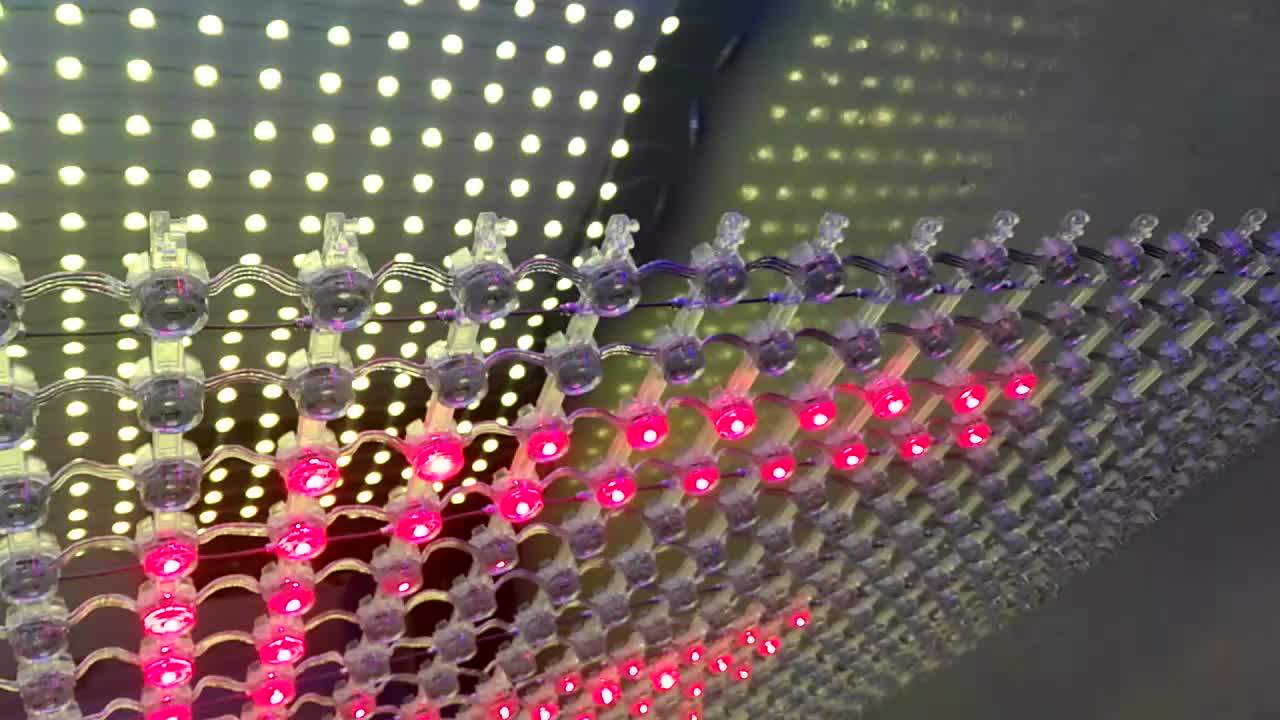 Soft And Flexible Outdoor Led Mesh Screen For Building/facade/ Led Mesh ...