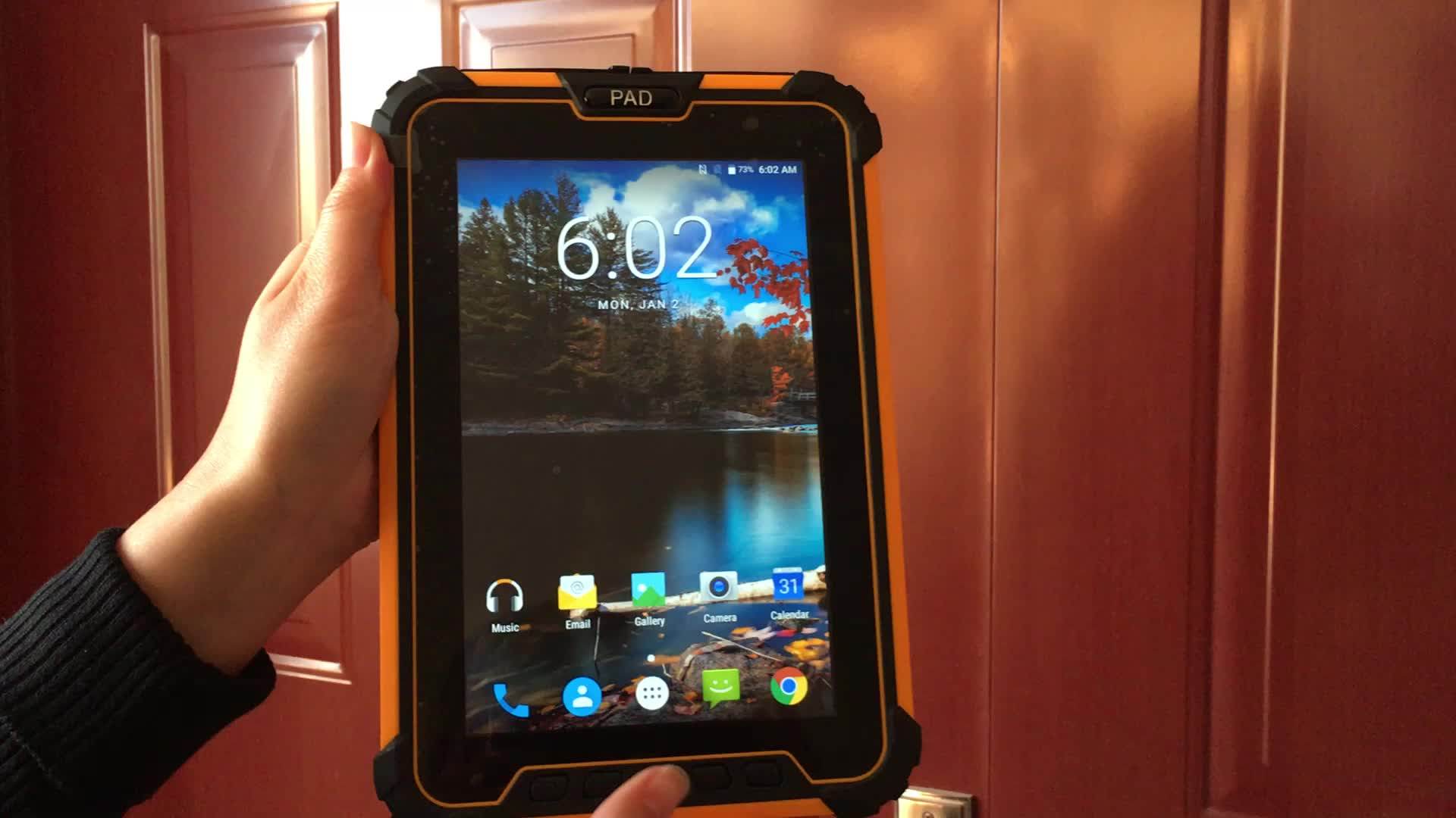 Rugged Tablet 8 Inch Android 7.0 Os With Barcode Scanner Fbi ...