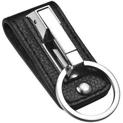 oxo牛皮男士挂件刻字定制钥匙扣