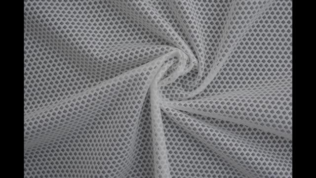 Wholesale White Dri Fit Eyelet Sport Fabric Polyester Mesh Fabric For ...