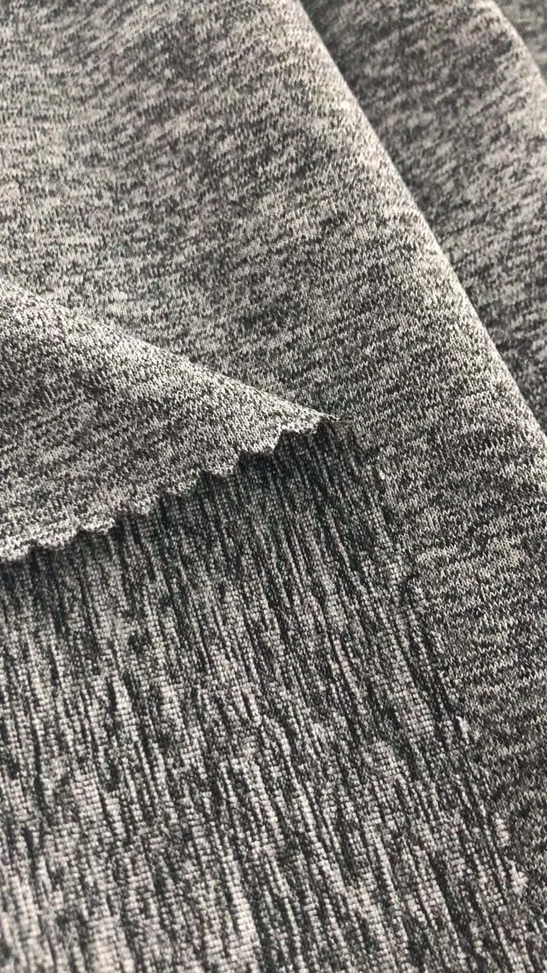 Warp Weft Knitted Fabric For Yoga Sportswear T Shirt Single Jersey ...