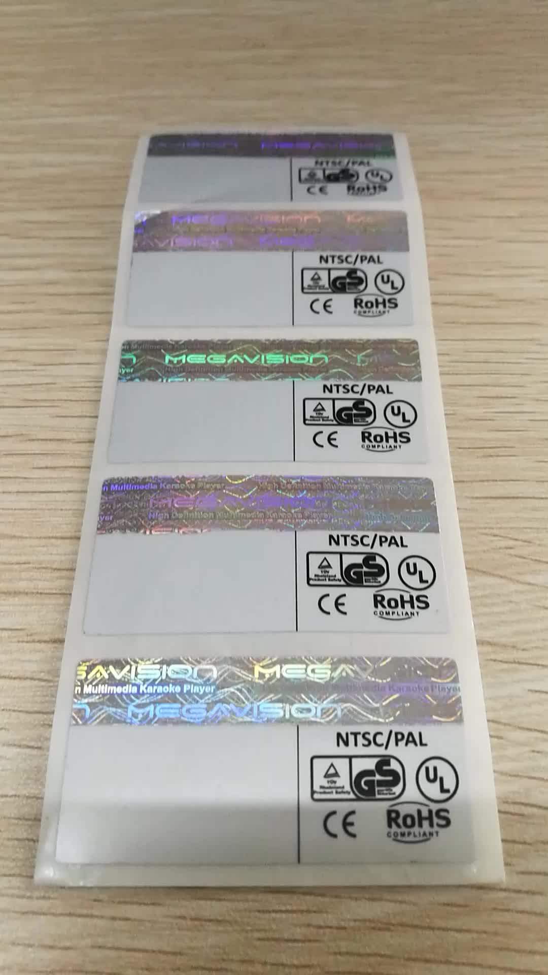 Security Printing Paper Anti-counterfeiting Hologram Sticker - Buy ...