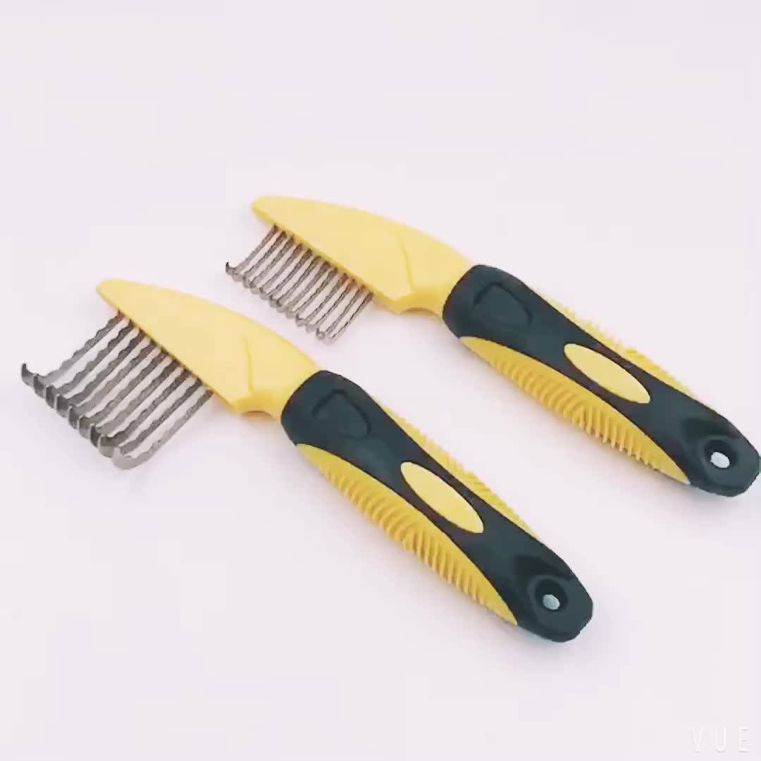 Pet Rabbit Grooming Tool Blade Products Dematting Rake Comb For Long ...