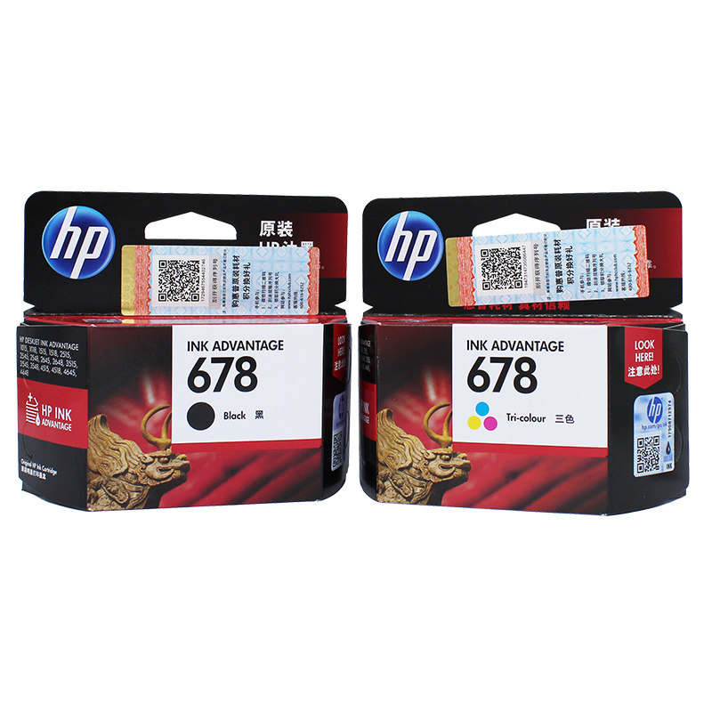原装惠普hp678墨盒黑色彩色2648 4518 3548 1518 4648 2548打印机_虎窝淘