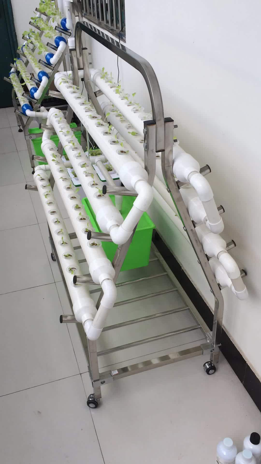 Double Side Indoor Nft Channel Hydroponic System For Growing Vegetables ...