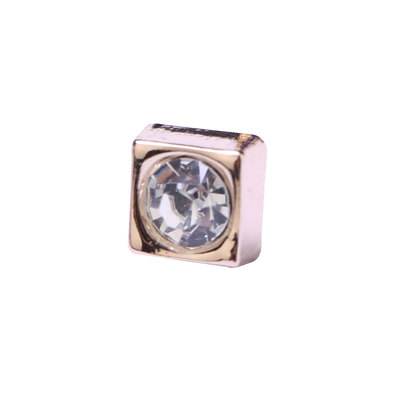 韩版水晶微章正方形镶钻小领针