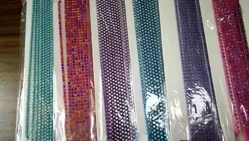 Elastic Rhinestone Banding Of Sew On Crystal Ab Rhinestone Trimming For ...