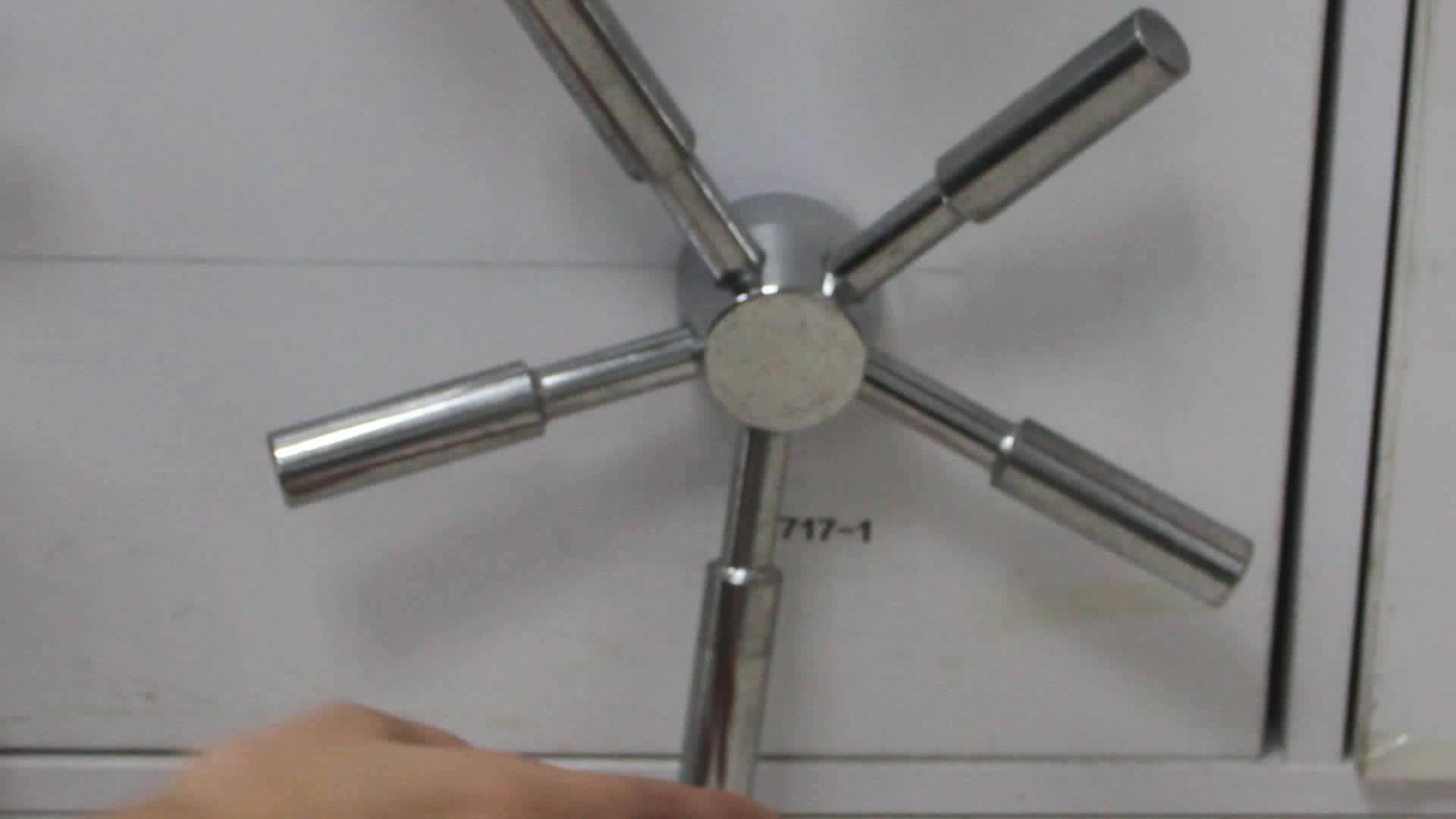 Jn 717 Heavy Duty 5 Spoke Satin Chrome Safe Handle For Safe And Vault ...