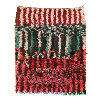 手工编织纯棉客厅床边毯现货a