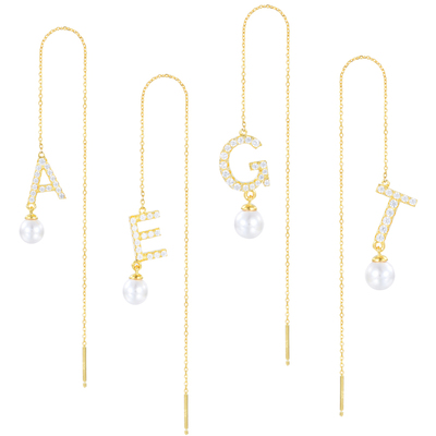 bensheng纯银字母耳线小众设计