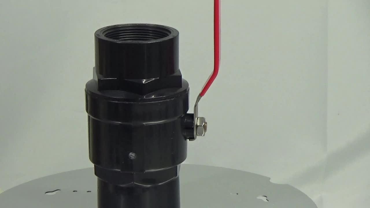 Steel Handle Pvc Two Pieces Pipe Connect Manual Operation Water Inlet ...