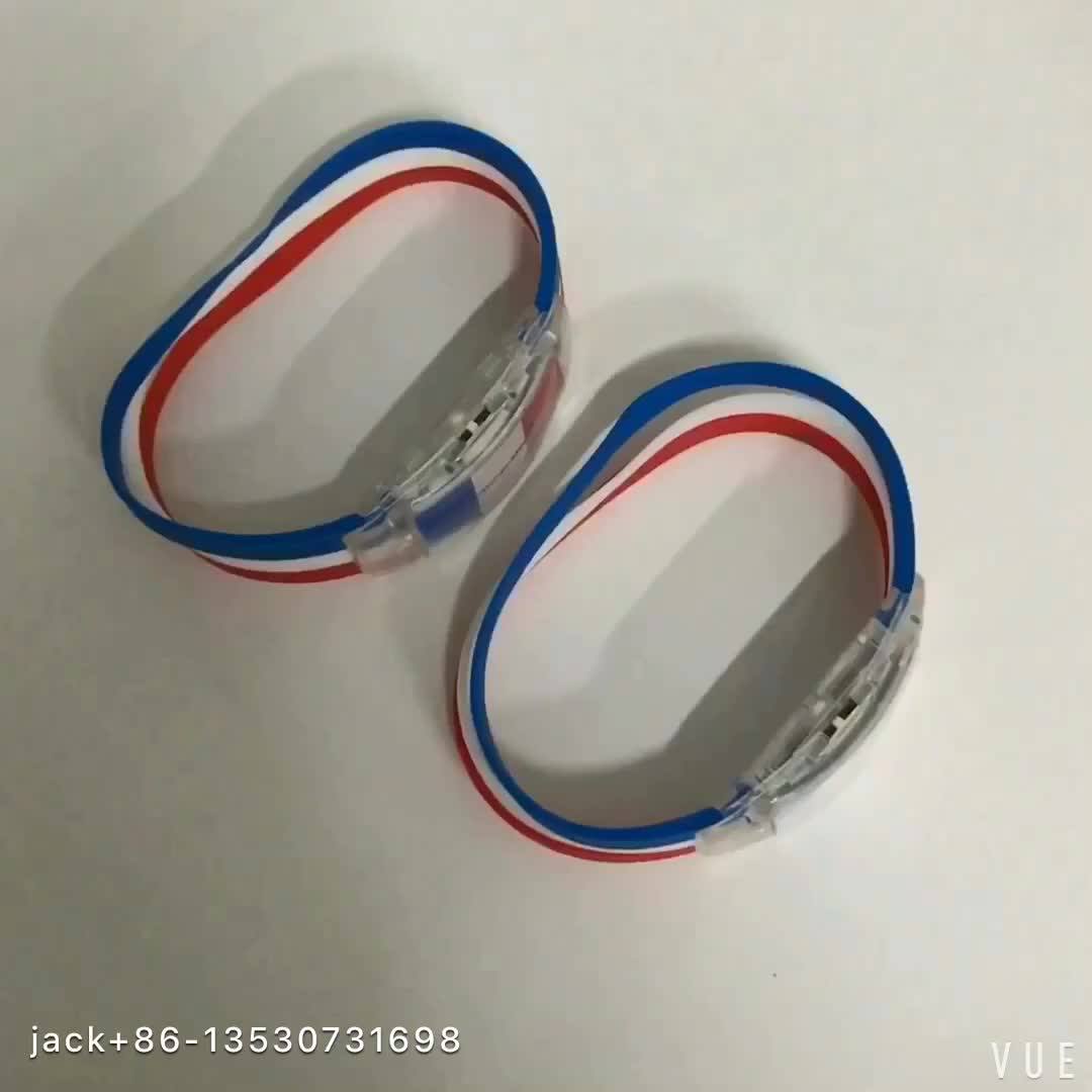 Custom Different Countries National Flag Led Bracelet Brazil/spain/usa ...