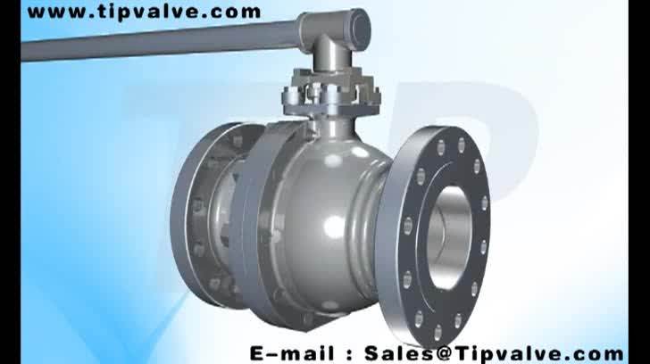 Handwheel High Pressure Flanged Trunnion Ball Valve Dn40 - Buy Ball ...