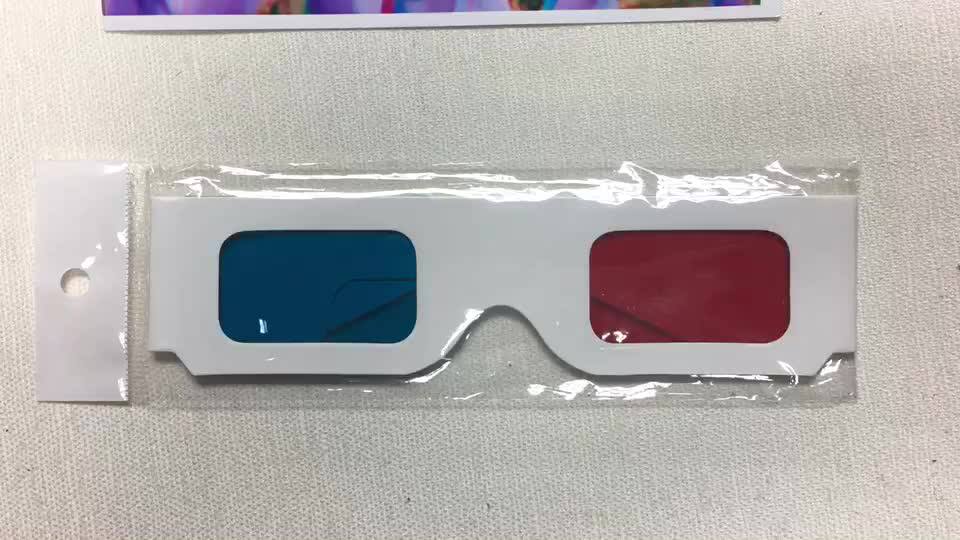 Customized Brand Paper 3d Glasses Anaglphy Photo 3d Glasses Red&blue 3d ...