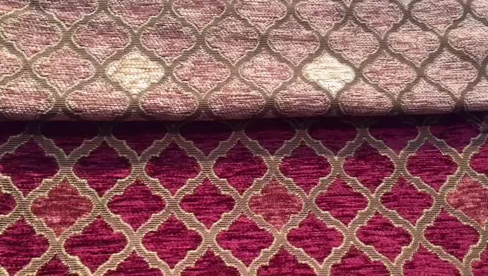 Chenille Yarn Dye Jacquard Woven Upholstery Fabric For Sofa - Buy ...