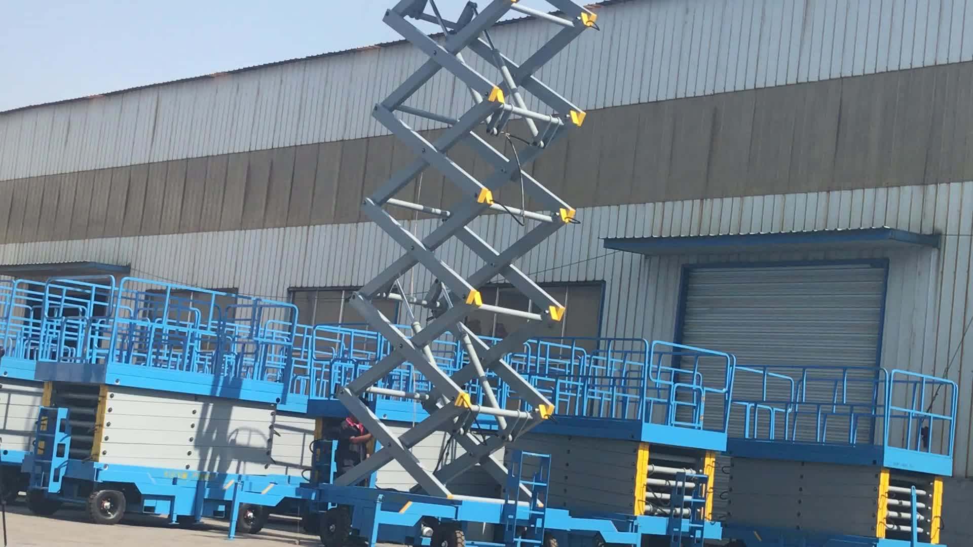 12m Mobile Hydraulic Scissor Lift Platform - Buy Material Handling ...