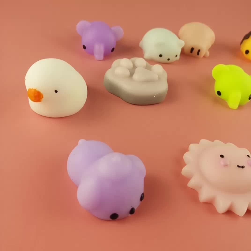 Tpr Kawaii Mini Cute Squishies Animals Little Rabbit Pig Fidget Toys ...