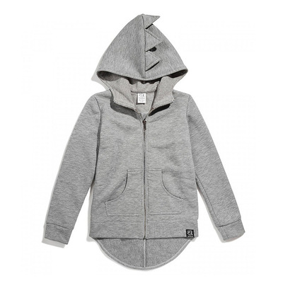 波兰儿童小恐龙拉链连帽全棉卫衣