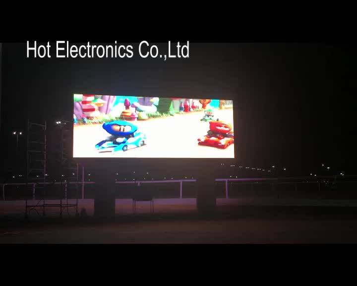 Flexible Hd Matrix P10 Outdoor Sign Board Advertising Full Face Led ...