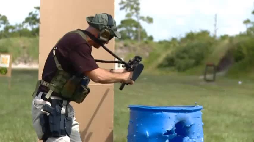 Aiming And Firing Around Obstacles Rifle Prism Airsoft Rifle Sight And ...