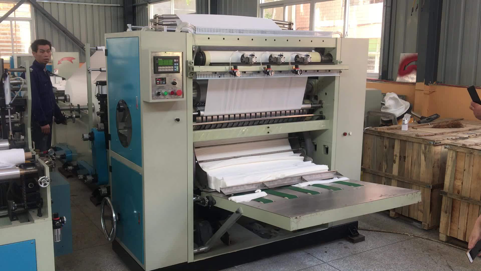 Production Line V Folding High Speed Kleenex Tissue Automatic Drawing ...