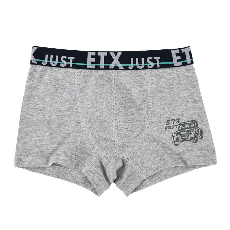 ETXJUST儿童内裤男童平角裤纯棉A类宝宝12中大童15岁青少年四角裤_虎窝淘