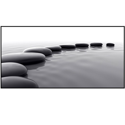 沙发背景墙抽象风黑白客厅装饰画