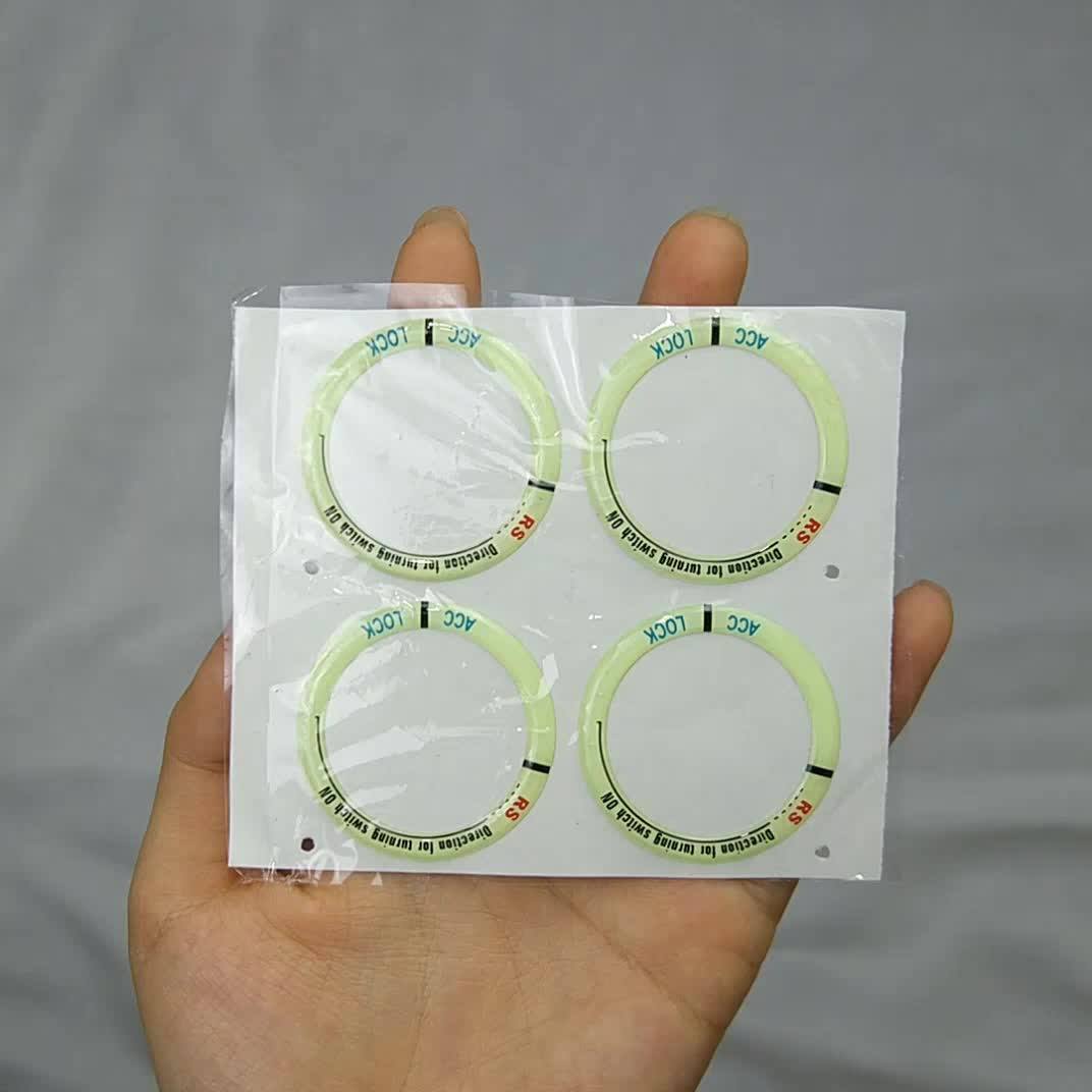 Custom Print Luminous Fluorescent Sticker Glow In The Dark Sticker ...