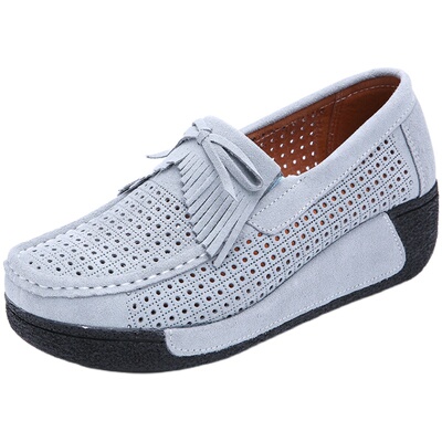 跟一脚蹬软底舒适镂空春夏女鞋