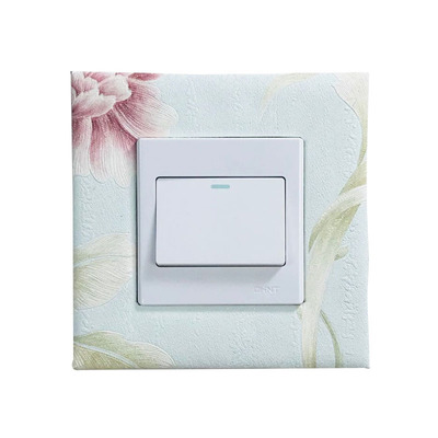 5个装开关贴 壁纸墙贴插座套皮革开关墙插保护防尘罩厂家直销包邮