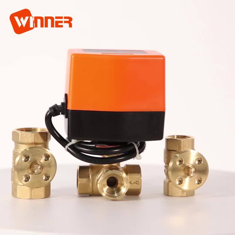 1/2 Inch Electric Water Valve,3-way Motorized Control Valve 110v For ...