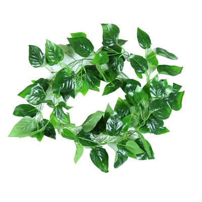 爬山虎阳台室外管道假绿叶藤条