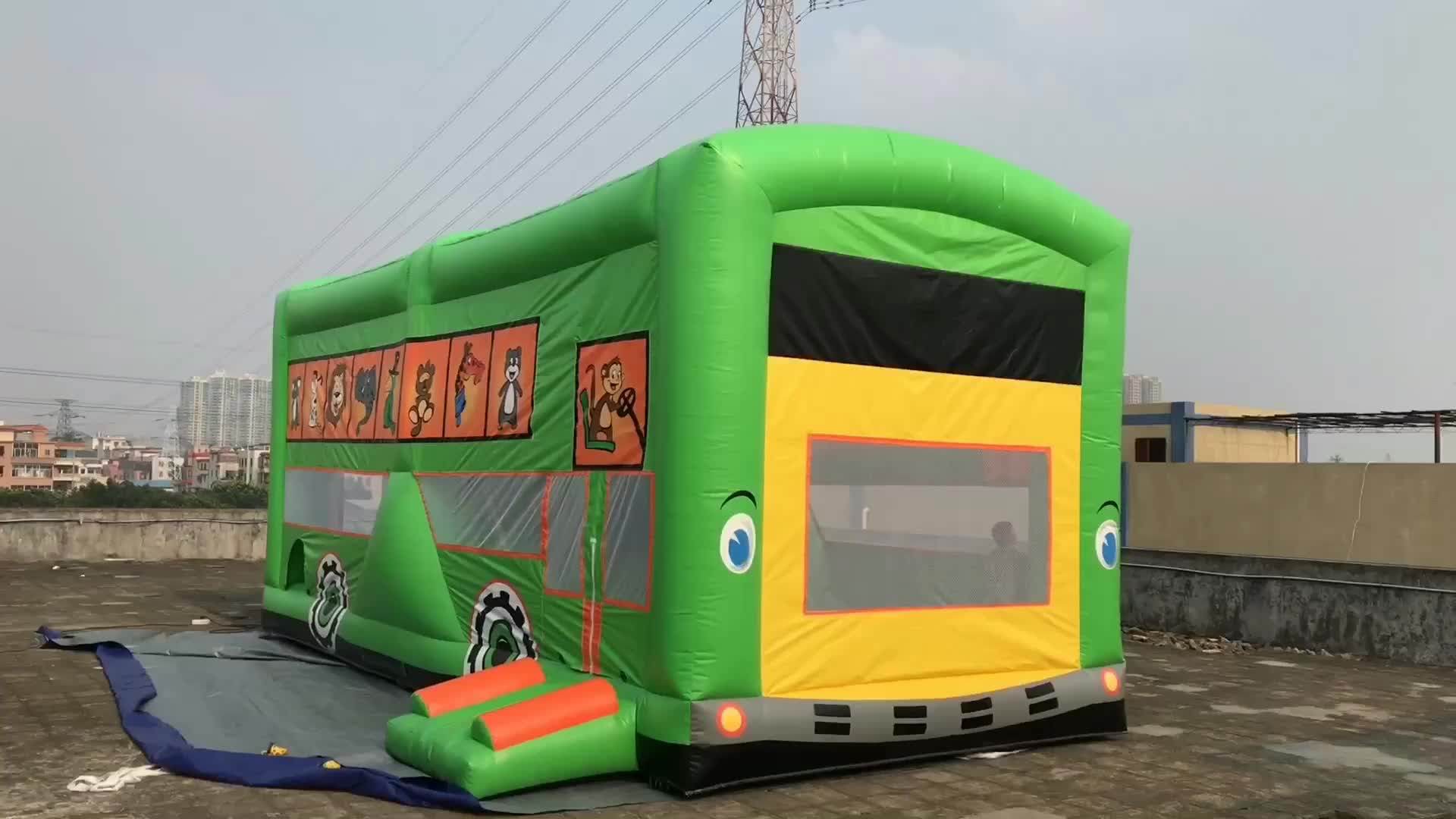 New Kids Bouncer Toy Inflatable School Bus Bounce House - Buy ...