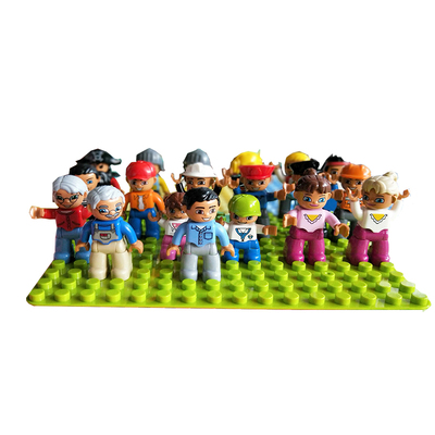 儿童大颗粒拼装人偶公仔认知积木