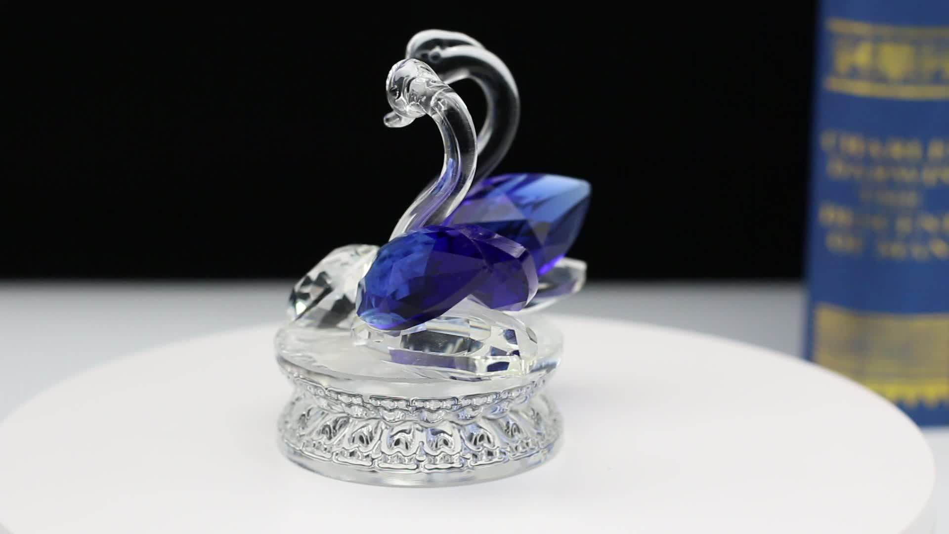 Lovely Crystal Swan For Wedding Favor Gift - Buy Crystal Swan,Crystal ...