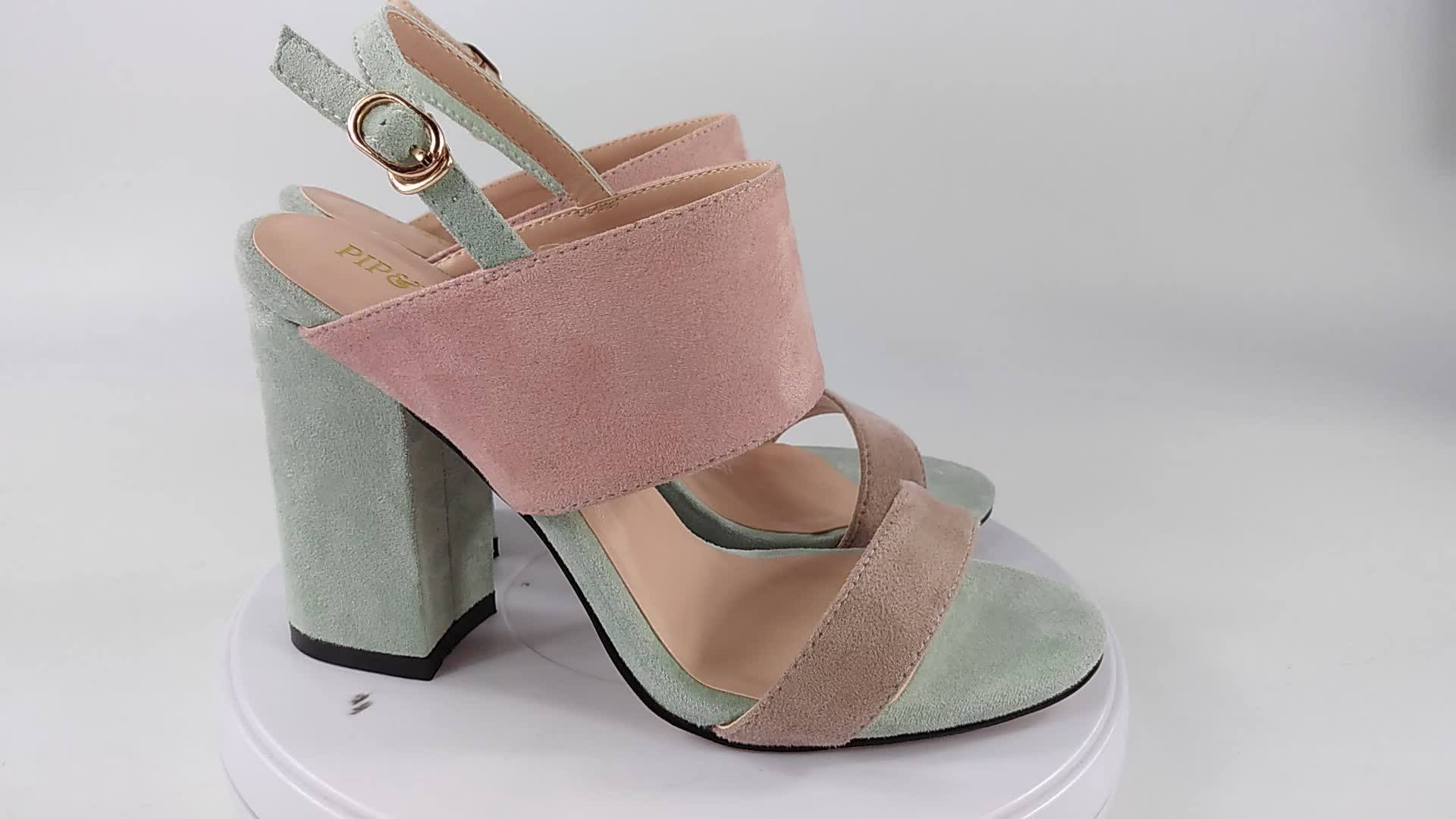 Fashion International Style Ankle Strap Bridal Fancy Multicolor Block ...