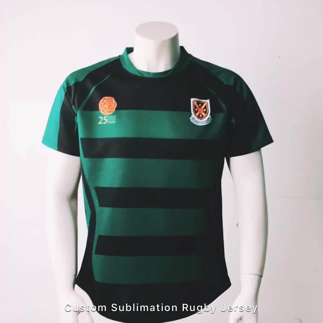 Oem Sport Team Set Custom Rugby Jersey Designs Sleeveless / Short ...