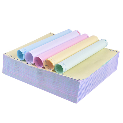 针式彩色无碳复写五联电脑打印纸